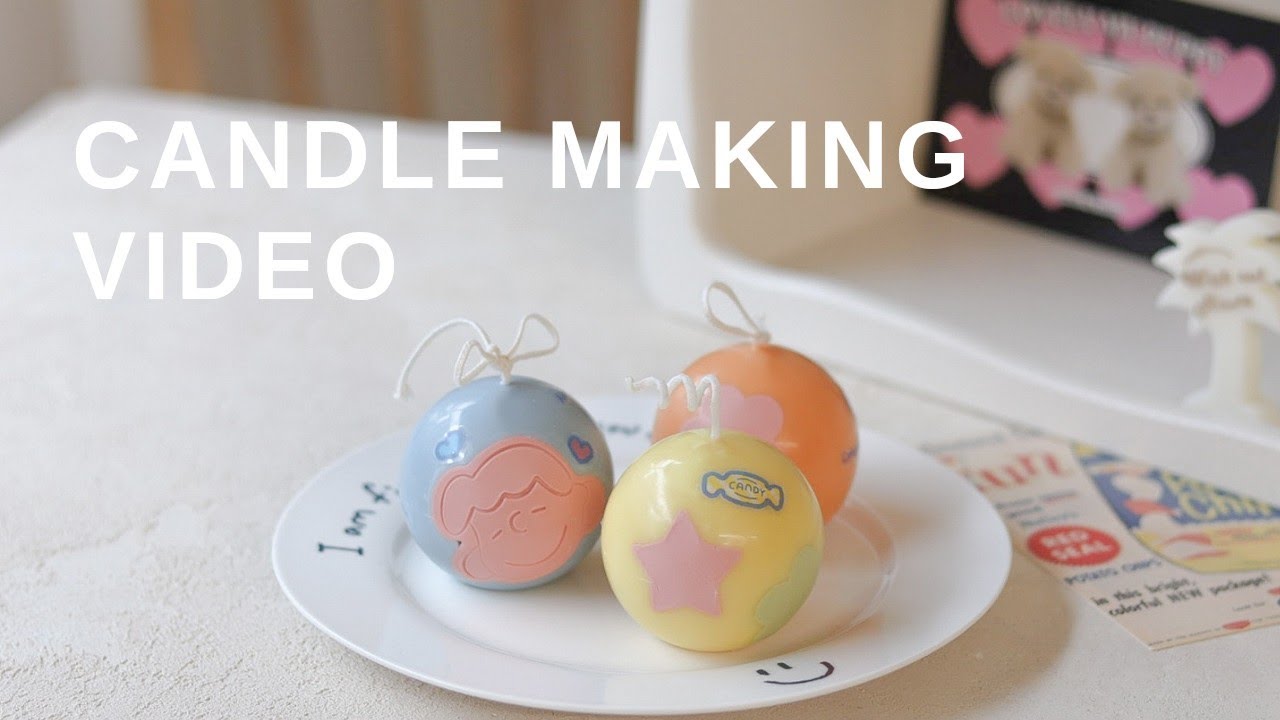 [SUB] How to make a candle, candle making video 캔들 만들기 #candle # ...