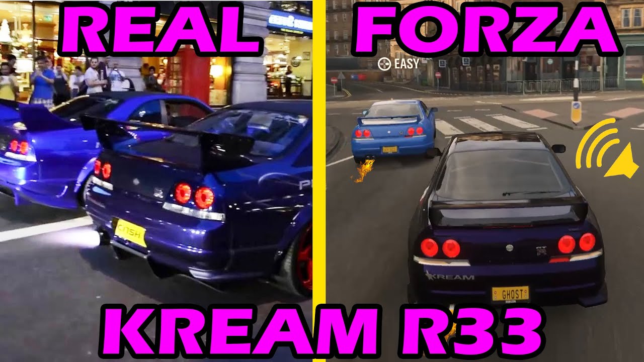 R33 FH4 FORZA HORIZON 4 BACK FIRE MOD SOUND!!! - YouTube