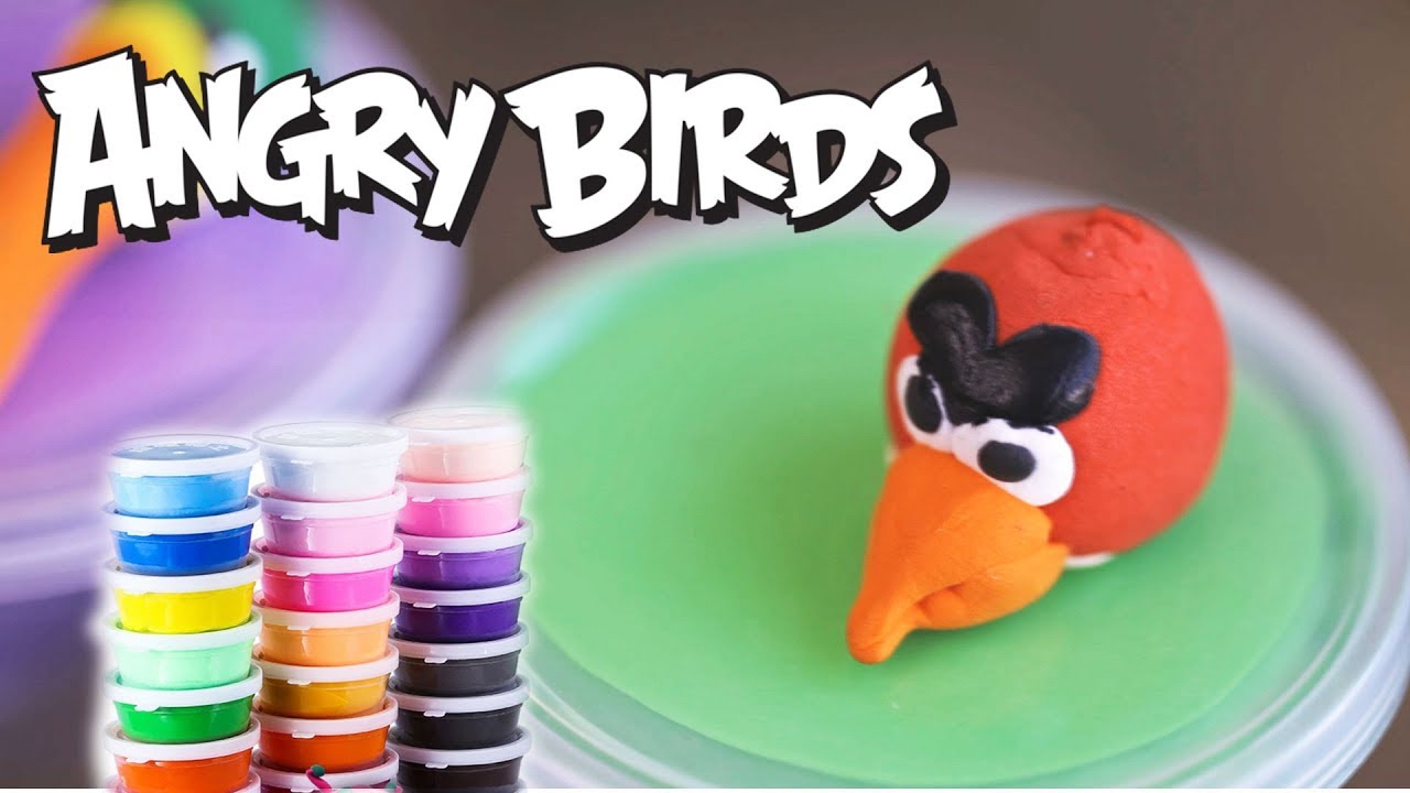 Angry Birds with Ultra Light Magic Modeling Clay - YouTube