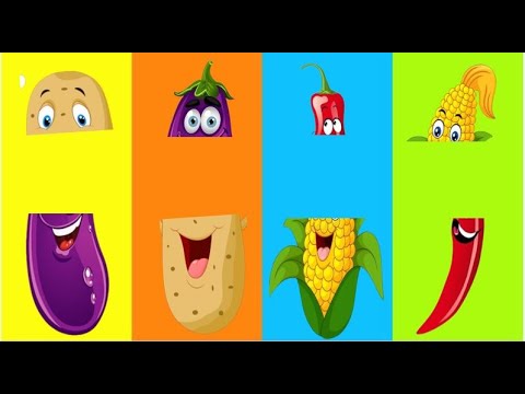 Vegetable Match | Learn Vegetable Name for Kids | Vegetable Puzzle Game ...