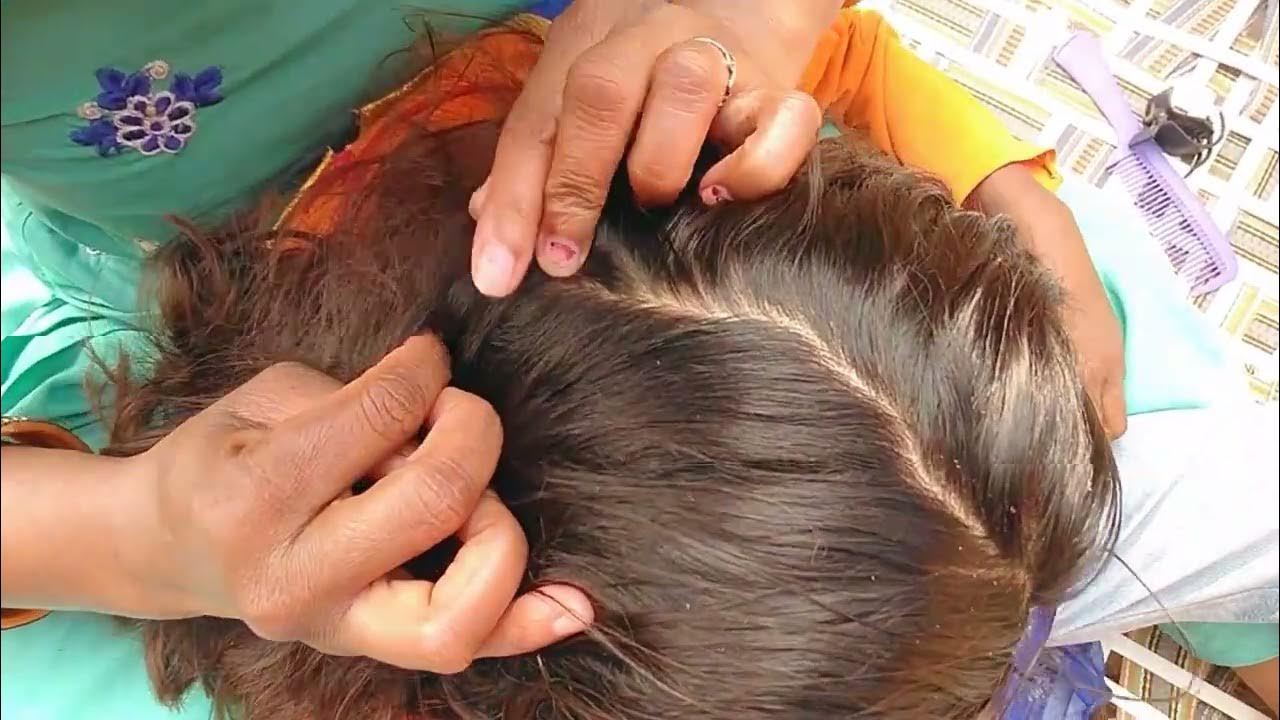 lice nit picking new video | lice combing india | Kavita Devi Styles - YouTube