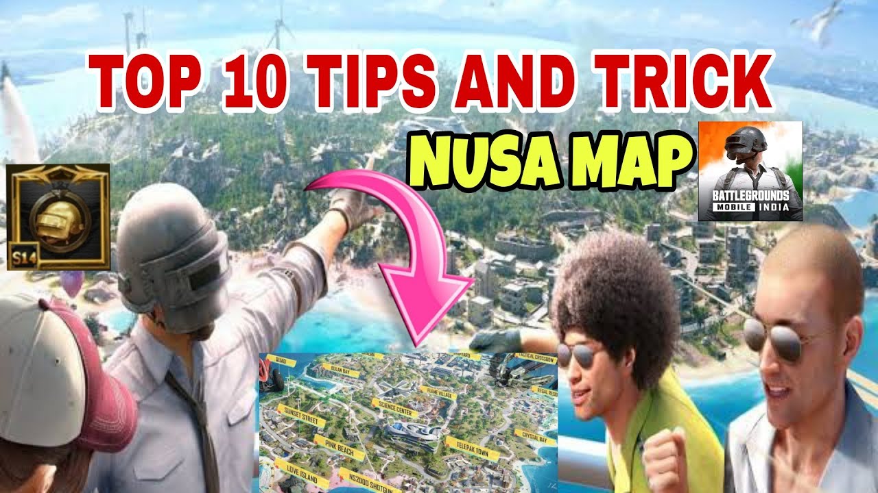 HOW TO PLAY NUSA MAP IN BGMI || NUSA MAP TIPS AND TRICKS || TOP 10 NUSA MAP TIPS TRICK #bgmi ...