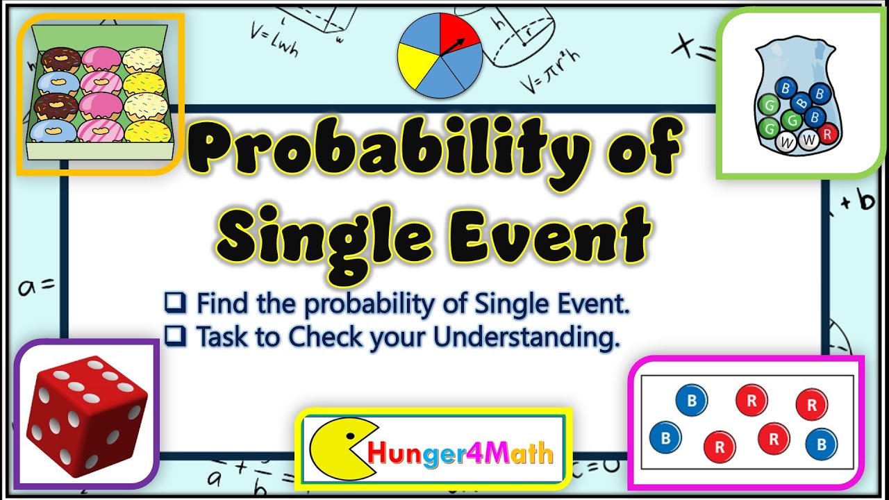 Probability Of Single Event : Solve word Problems involving Probablity ...