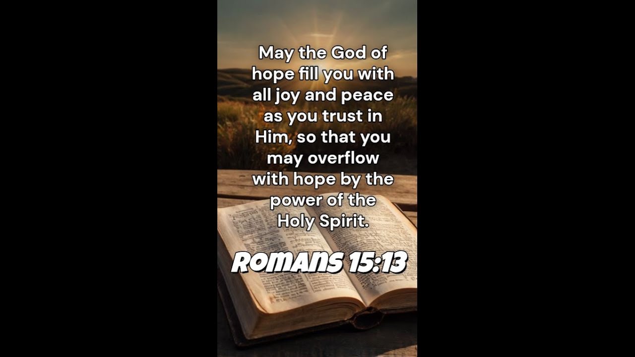 A Heart Filled with Hope. Romans 15:13 - YouTube