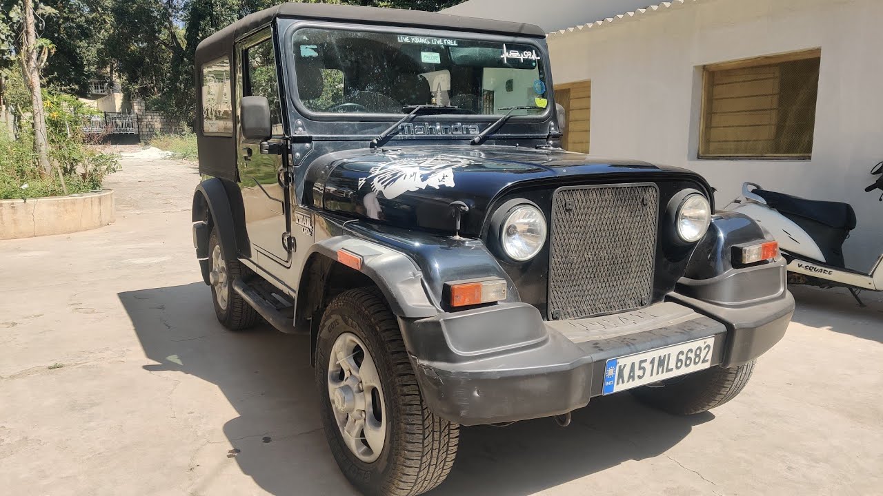 2018 #MahindraThar 4x4 Hardtop Black Color Crde Engine 2 nd Owner 61000 ...
