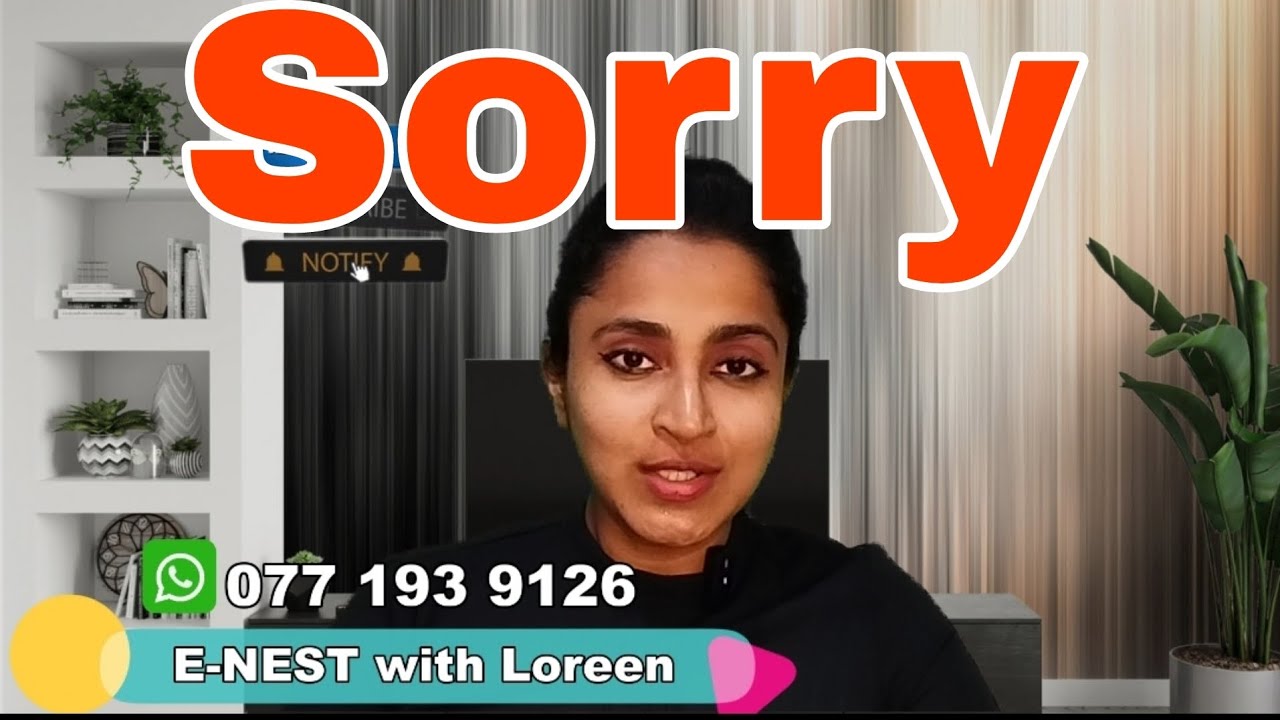sorry sorry sorry | English in English |E nest with loreen - YouTube