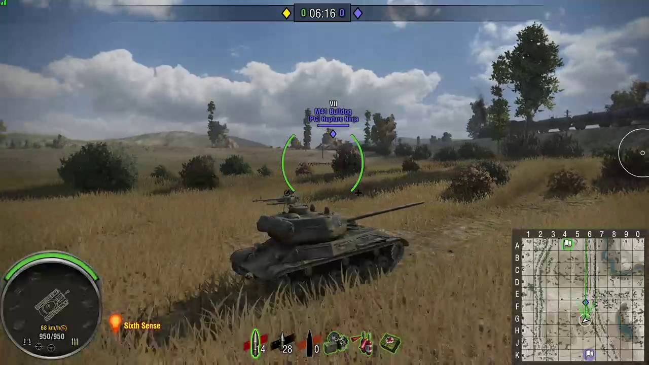 World of Tanks 1v1's LTTB vs M41 bulldog - YouTube