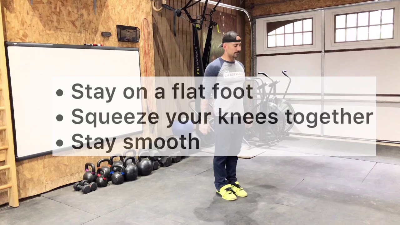 Negative Single Leg Squat - YouTube