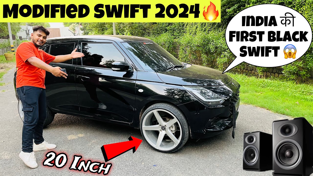 @tarunvlogs3445 Modified Black Swift 2024 with 20 Inch Alloywheels😱 ...