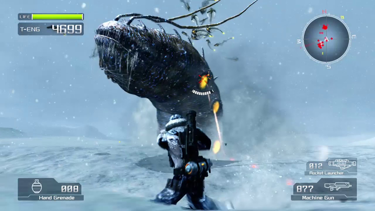 Fighting The Giant Worm On Lost Planet Colonies! - YouTube