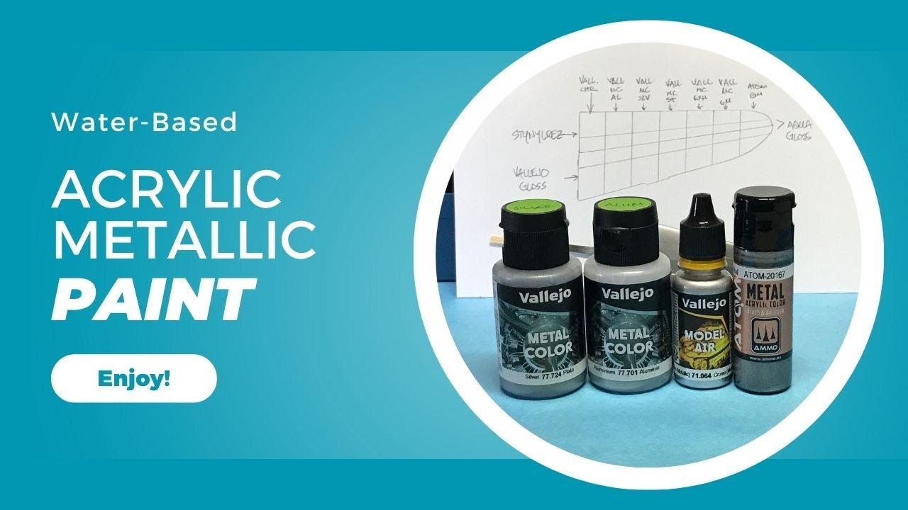 Water Based Acrylic Metallic Paints - YouTube