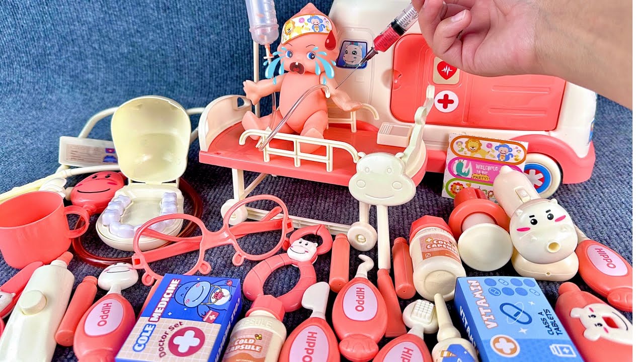 Satisfying with Unboxing Ambulance Playset, Doctor Emergency Toys ASMR ...