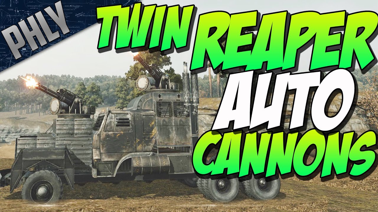 Crossout - TWIN 20mm GATLING GUNS - DPS MACHINE (Crossout Gameplay ...