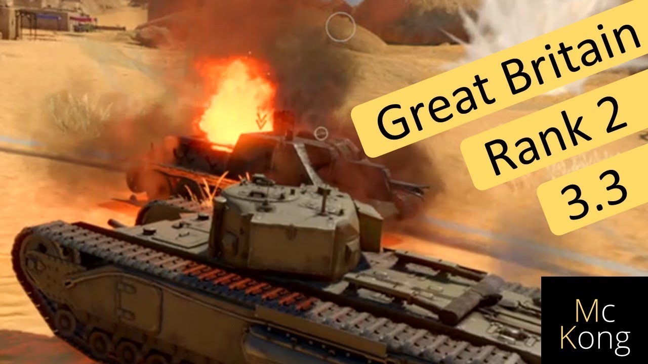 War thunder british tanks tier II - My first impressions on realistic ...