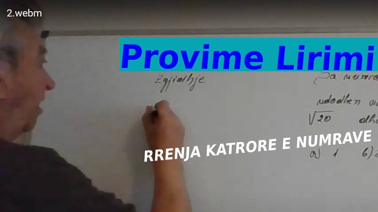 Provime lirimi/ Rrenja katrore - YouTube