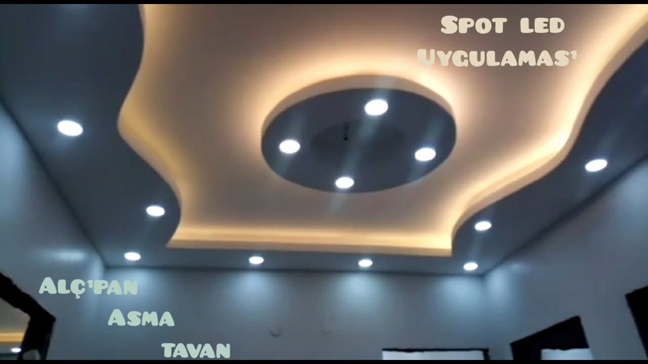 ALÇIPAN ASMA TAVAN SPOT LED UYGULAMASI / - YouTube