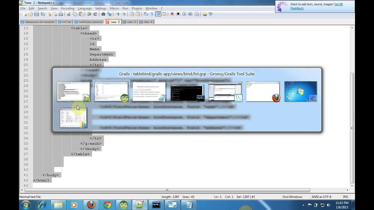 Binding Database values to Tables using Groovy-Grails - YouTube