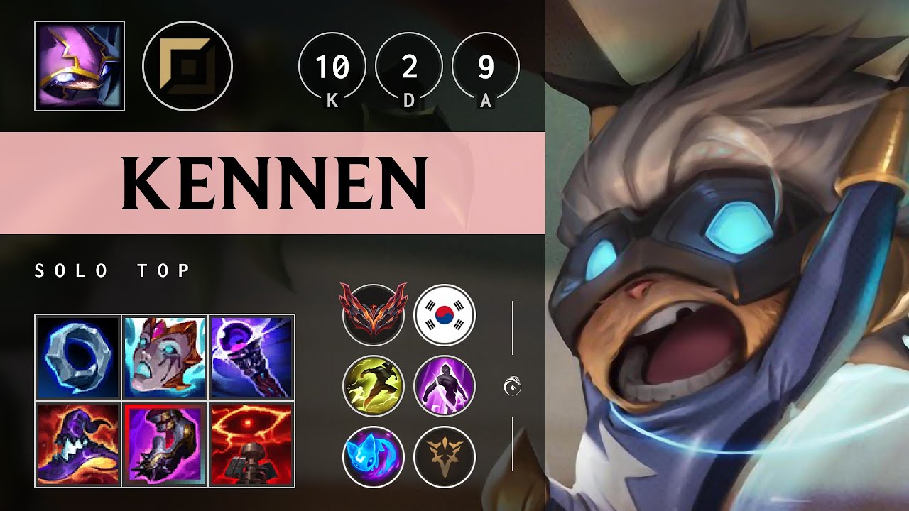 Kennen Top vs Shen: Dominating - KR Grandmaster Patch 25.S1.1 - YouTube