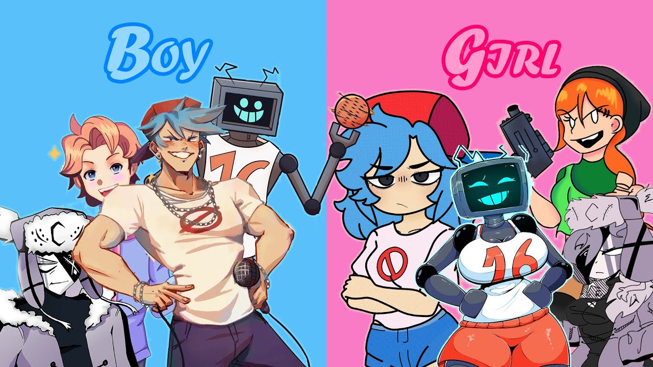 FNF Male Character genderswap edit | Friday Night Funkin fan animation ...