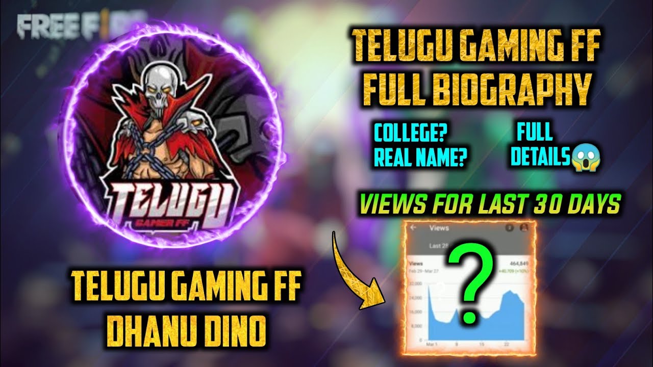 Telugu Gaming ff [ Dhanu Dino ] Full biography,full details,income ...