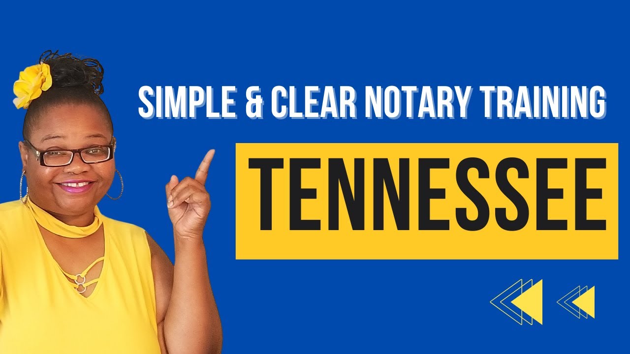 Tennessee Notary Training, General Notary Work, Loan Signing Agent ...