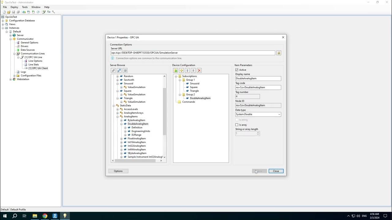 Rapid SCADA 6. Lesson 12. Configure OPC UA Client - YouTube