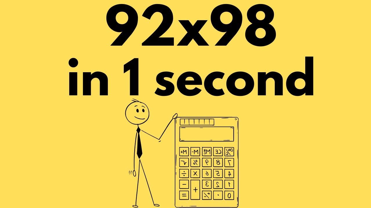 Calculate FASTER than a Calculator - 1 second SPEED Math - YouTube