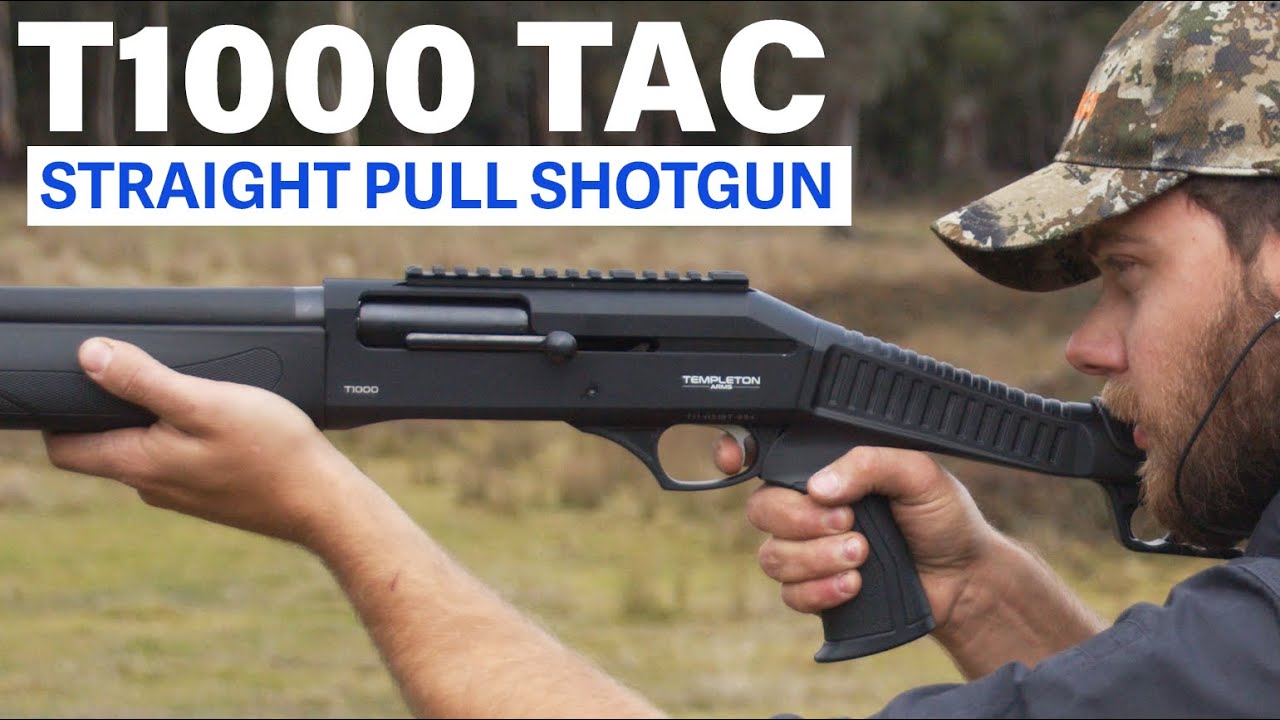 T1000 Straight Pull Shotgun smashing the target - YouTube