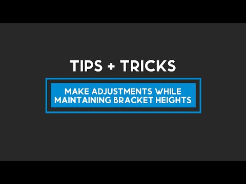 DIBS AI Tips and Tricks: Making Adjustments While Maintaining Bracket Heights