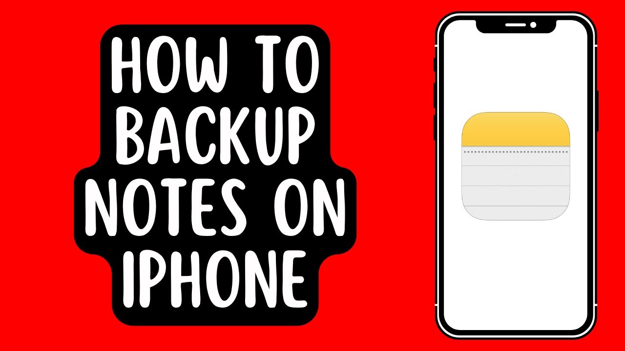 How To Backup Notes On IPhone YouTube How To Backup Notes On IPhone YouTube