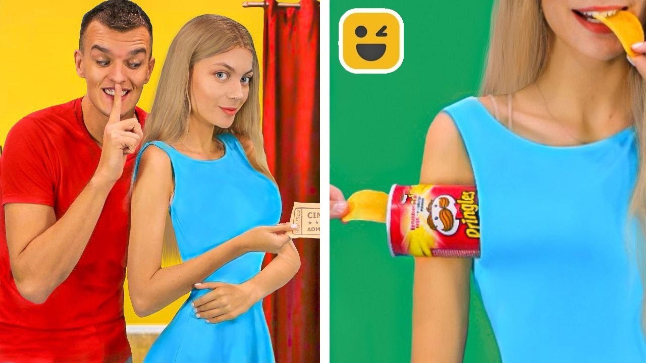 13 Ways to Sneak Food into the Movies! Crazy DIY Tips and Tricks by Mr ...