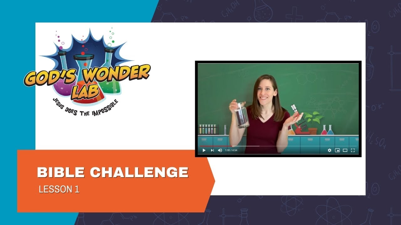 Lesson 1 Bible Challenge Experiment | God's Wonder Lab Digital VBS ...