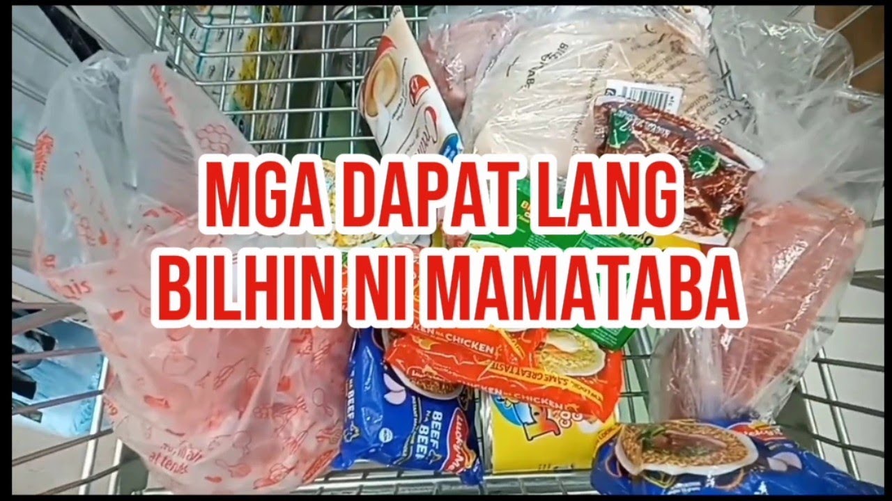 Vlog#438 | MGA DAPAT LANG BILHIN NI MAMATABA - YouTube