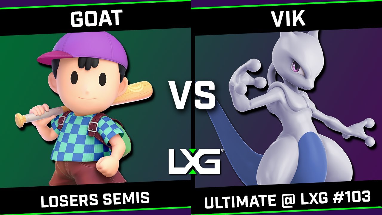 goat (Ness) vs Vik (Mewtwo) - Smash Ultimate @ LXG 103 - YouTube