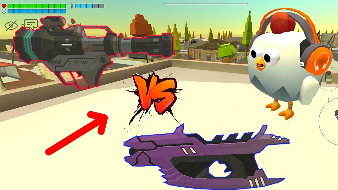 PROBANDO DOS ARMAS LEGENDARIAS MOMENTOS DIVERTIDOS EN CHICKEN GUN - YouTube