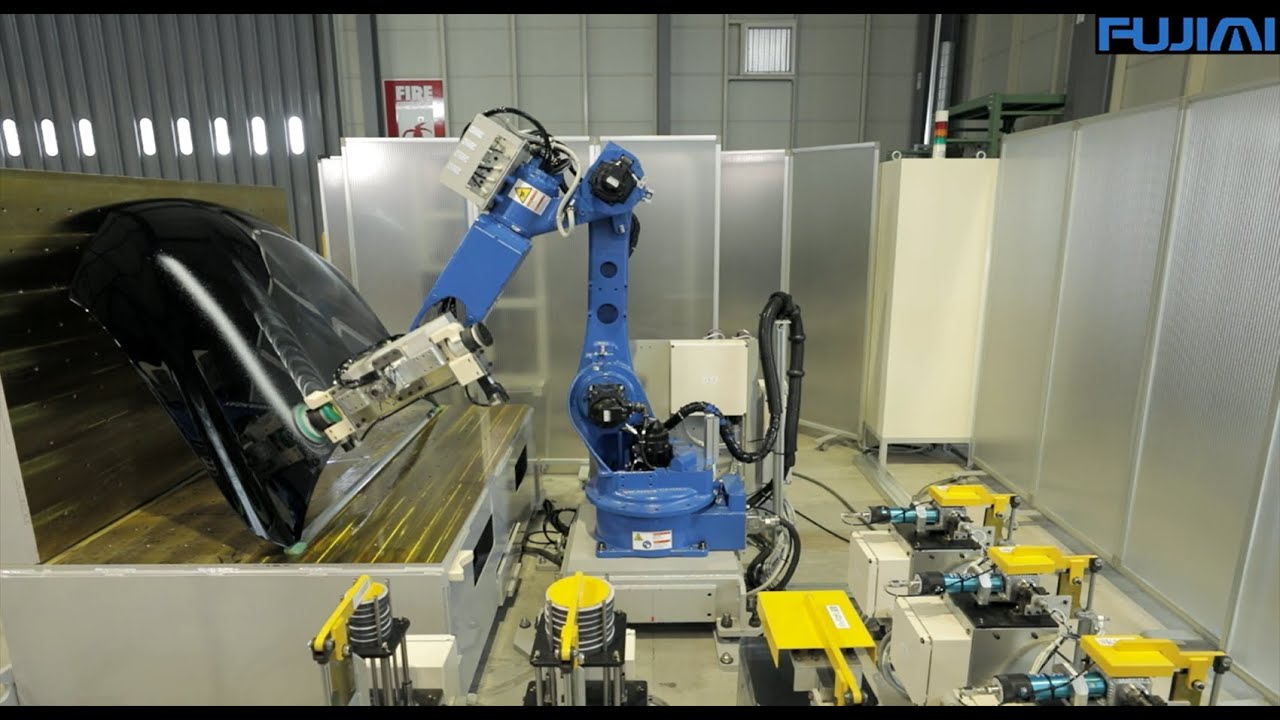 FUJIMI Full Auto Robot Polishing System - YouTube