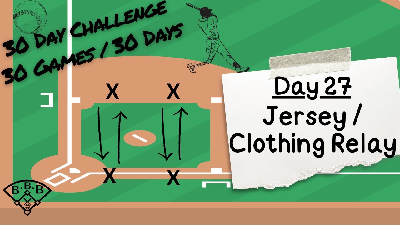 Jersey (Clothing) Relay // Fun Baseball Games to Play for Youth ...