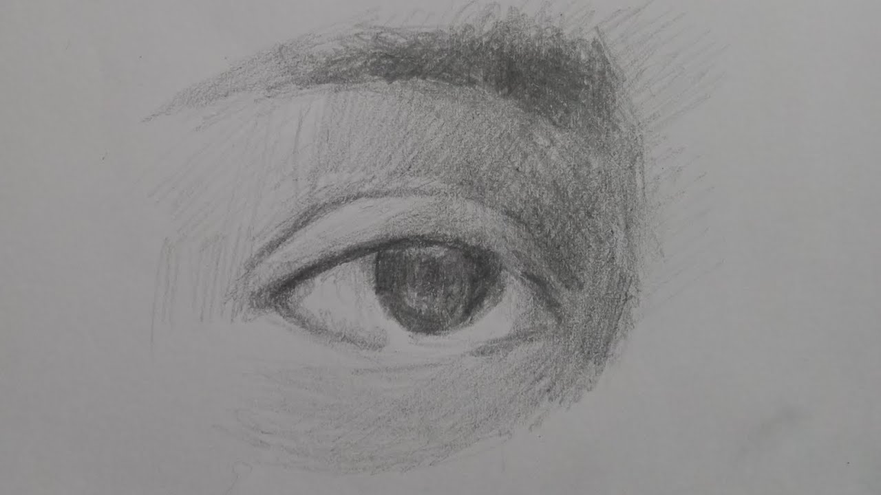 how to draw aye with shading #art #drawing - YouTube