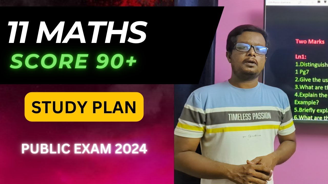 11th Maths: Study Plan for 90+ Score (Important Chapters & Questions ...