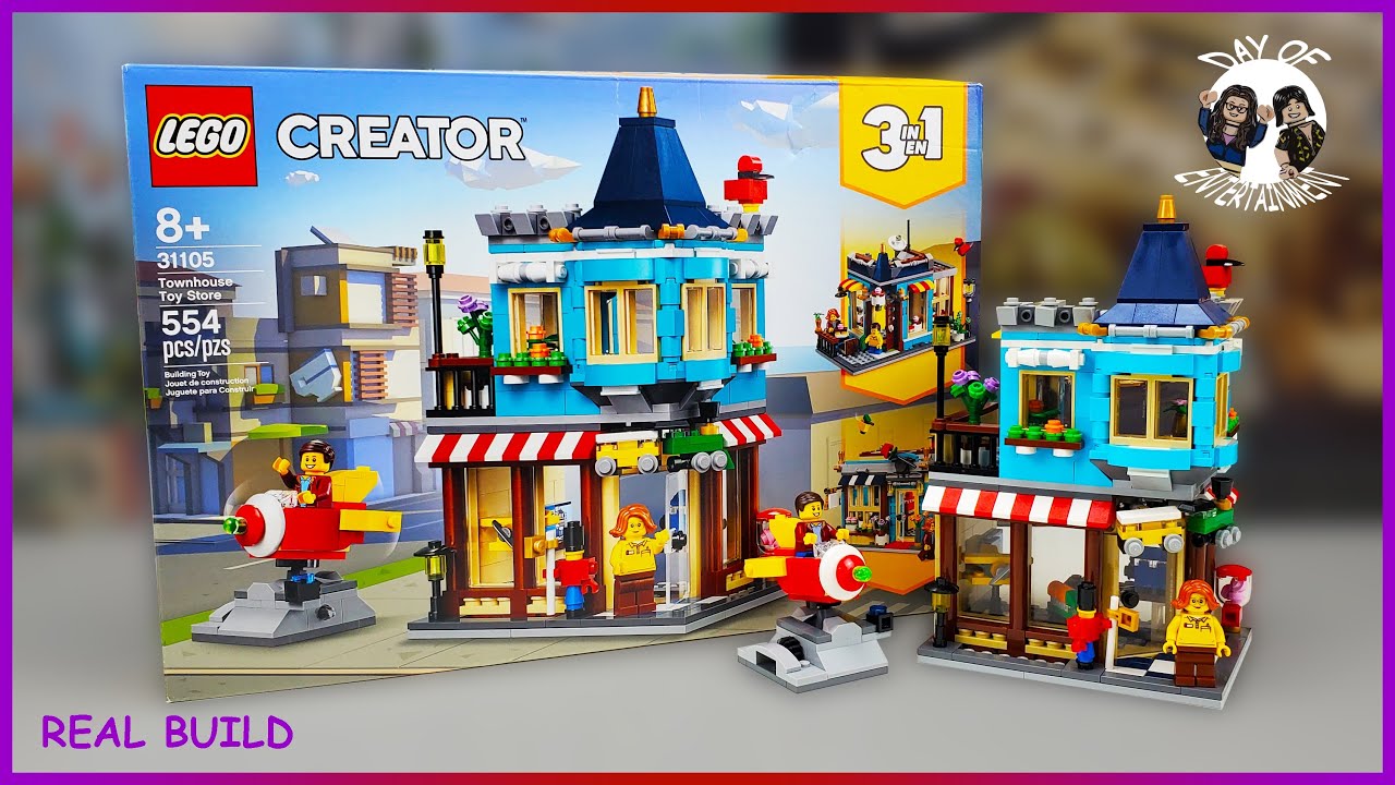 LEGO Creator 3-in-1 31105 Townhouse Toy Store Real Build | Day Of ...