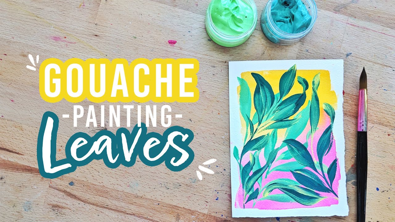 Gouache painting Tutorial for beginners - YouTube