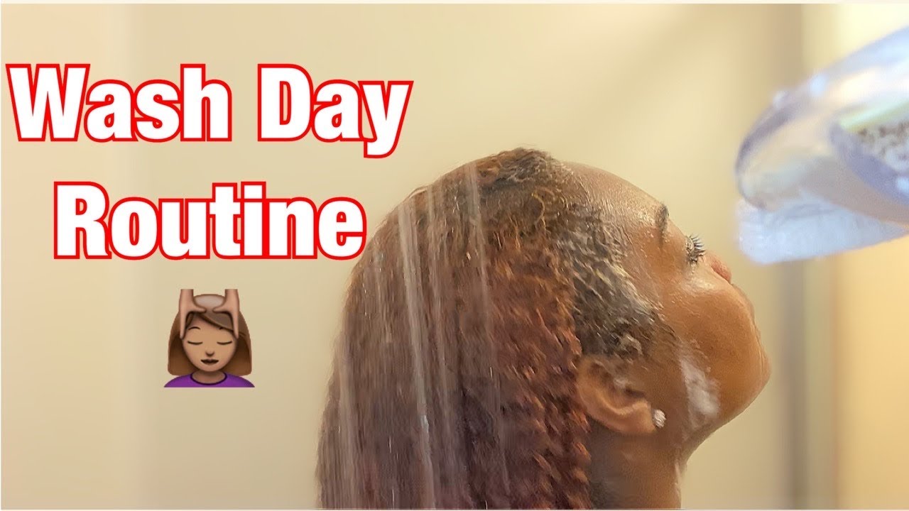 WASH DAY FOR NATURAL CURLY HAIR | NATURAL HAIR WASH DAY | WASHING COLOR ...