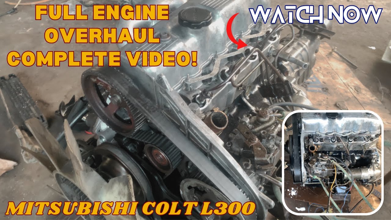 Mitsubishi Colt L300 Engine Overhaul Full - YouTube