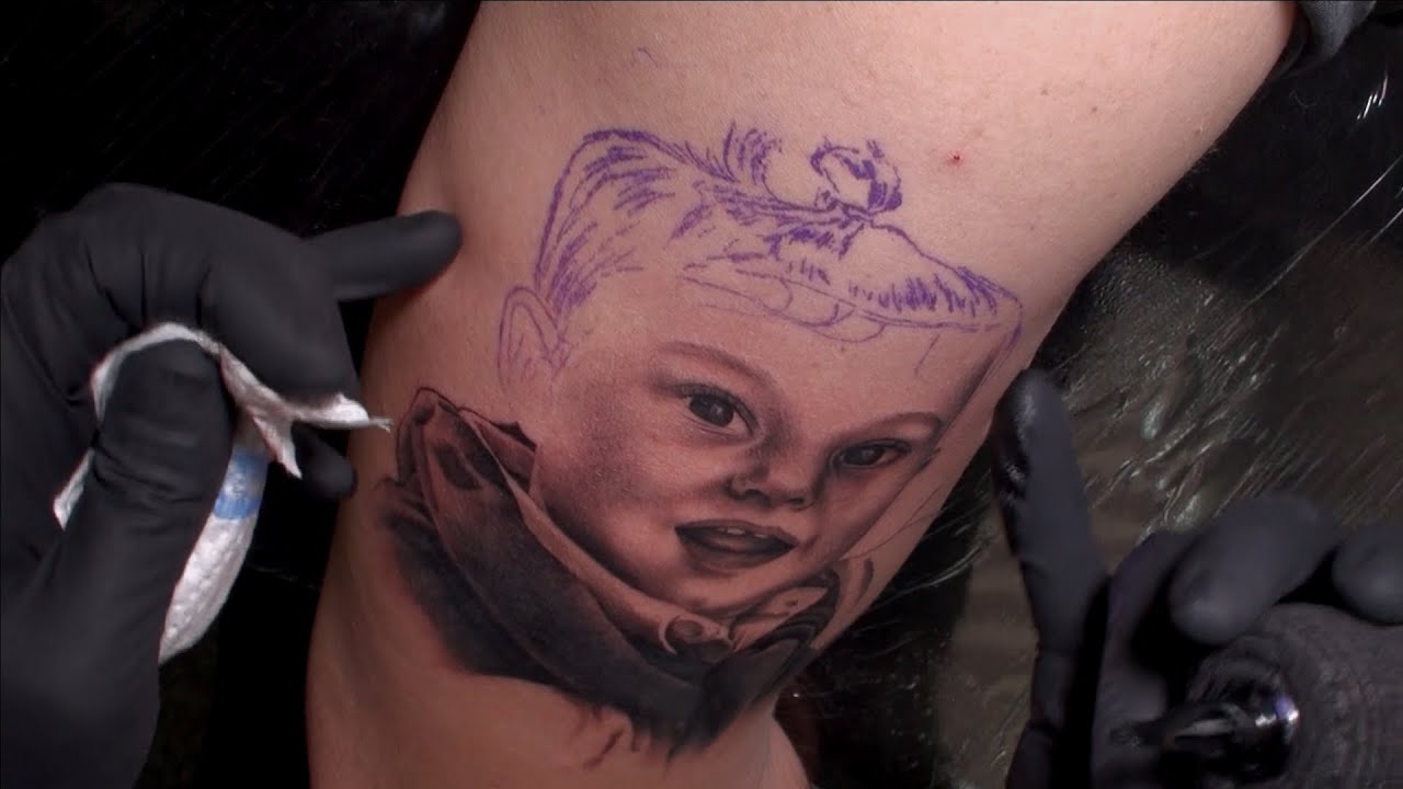 Portrait - Tattoo time lapse - YouTube