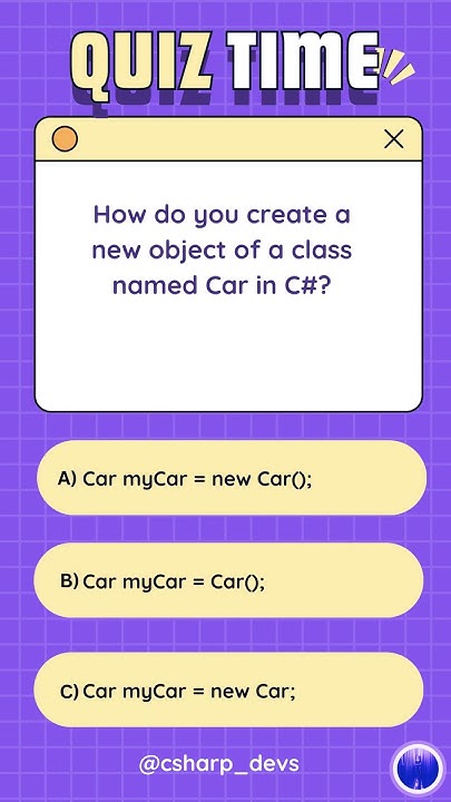 C Coding Quiz Basic Interview Questions Coding Animation Quiz Dotnet Csharp Basic