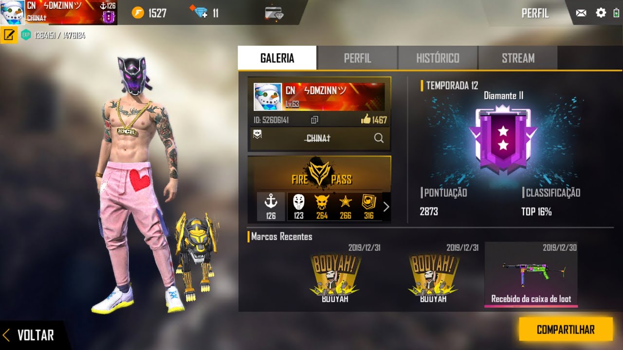 O NOVO THURZIN DO MOBILE? FREE FIRE - YouTube