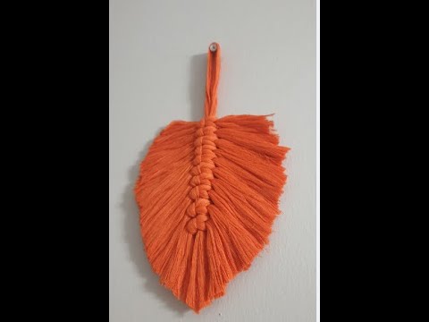 Makrome yaprak yapımı.. No.6