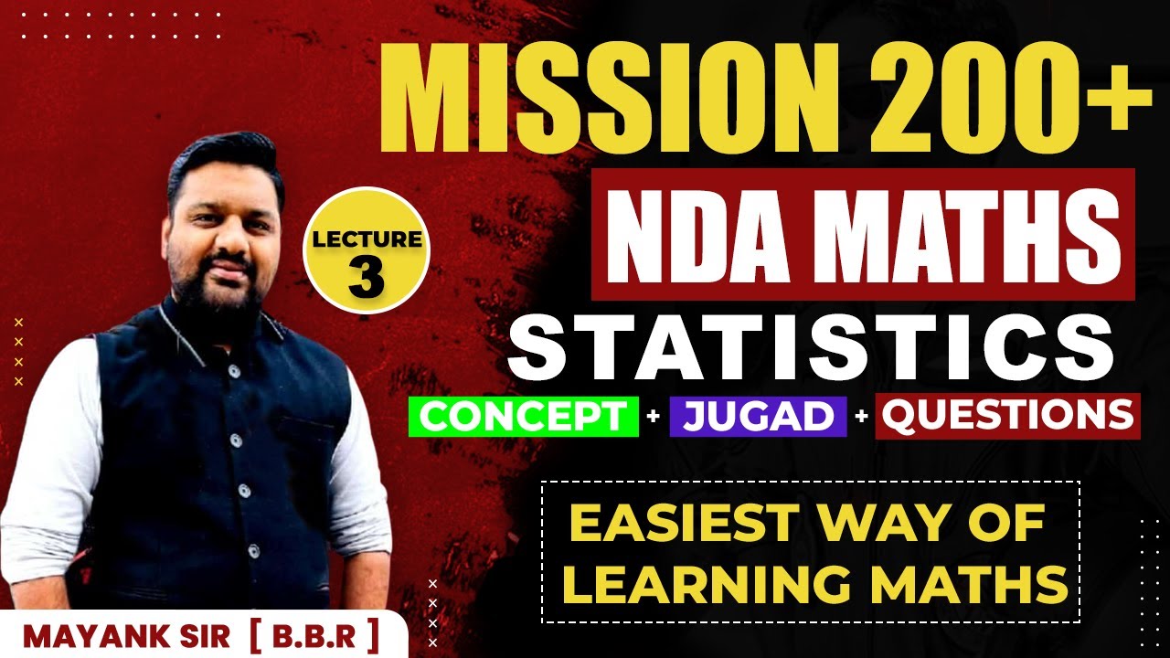 STATISTICS FOR NDA 2023 | NDA MATHS 2023 PREPARATION | NDA MATHS FULL ...