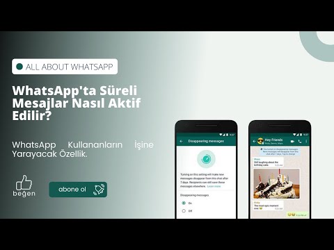WhatsApp'ta Süreli Mesajlar Nasıl Aktif Edilir? ***WhatsApp Kullananların İşine Yarayacak Özellik.
