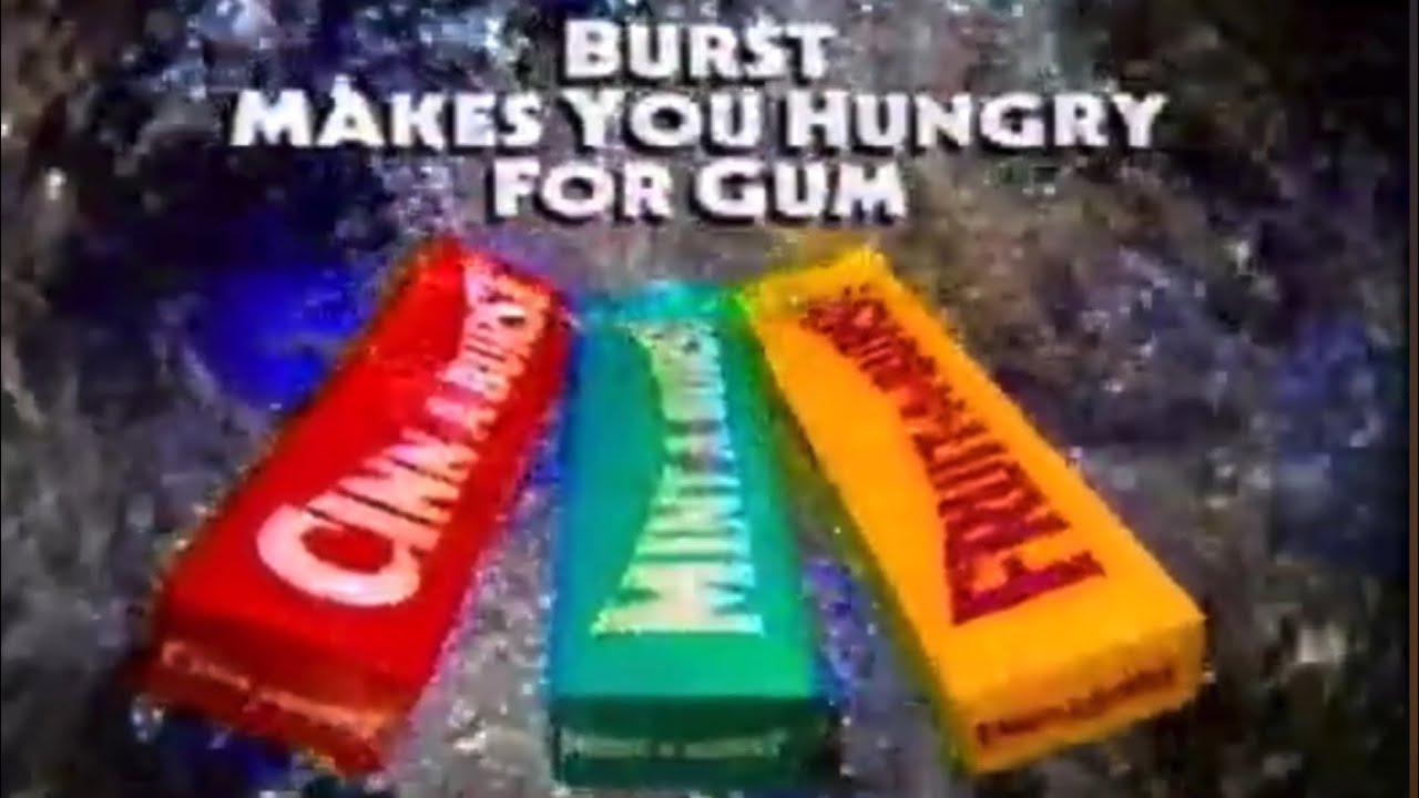 Burst Gum Commercial Compilation (Cinn-A-Burst, Mint-A-Burst and Fruit ...